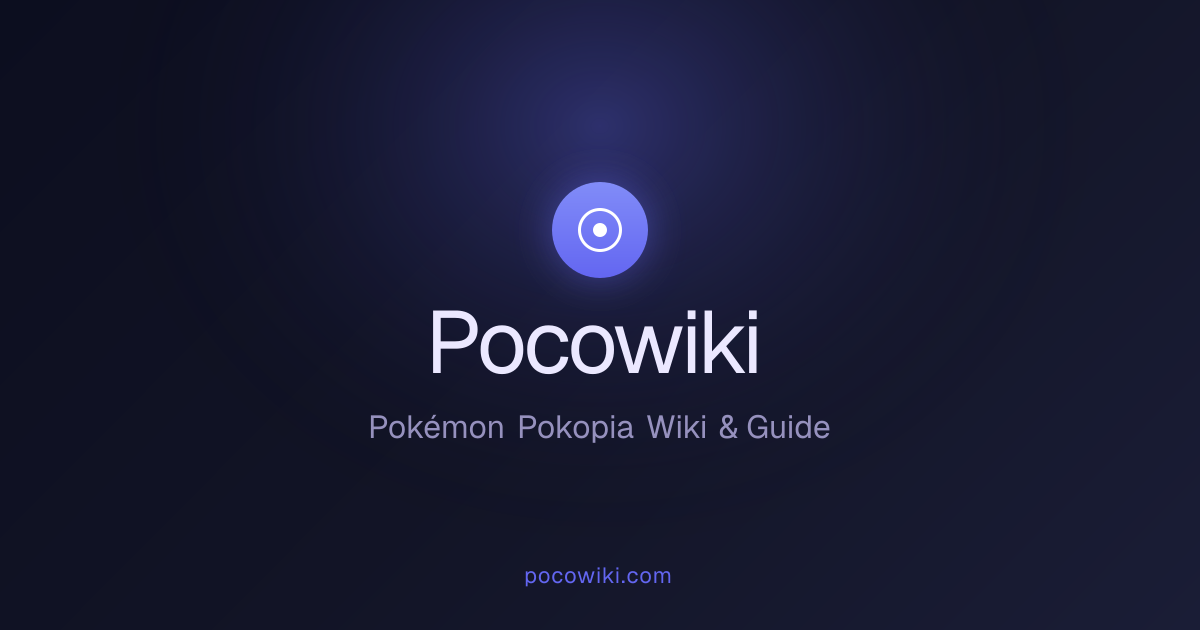 Pocowiki — Pokémon Pokopia Wiki & Guide